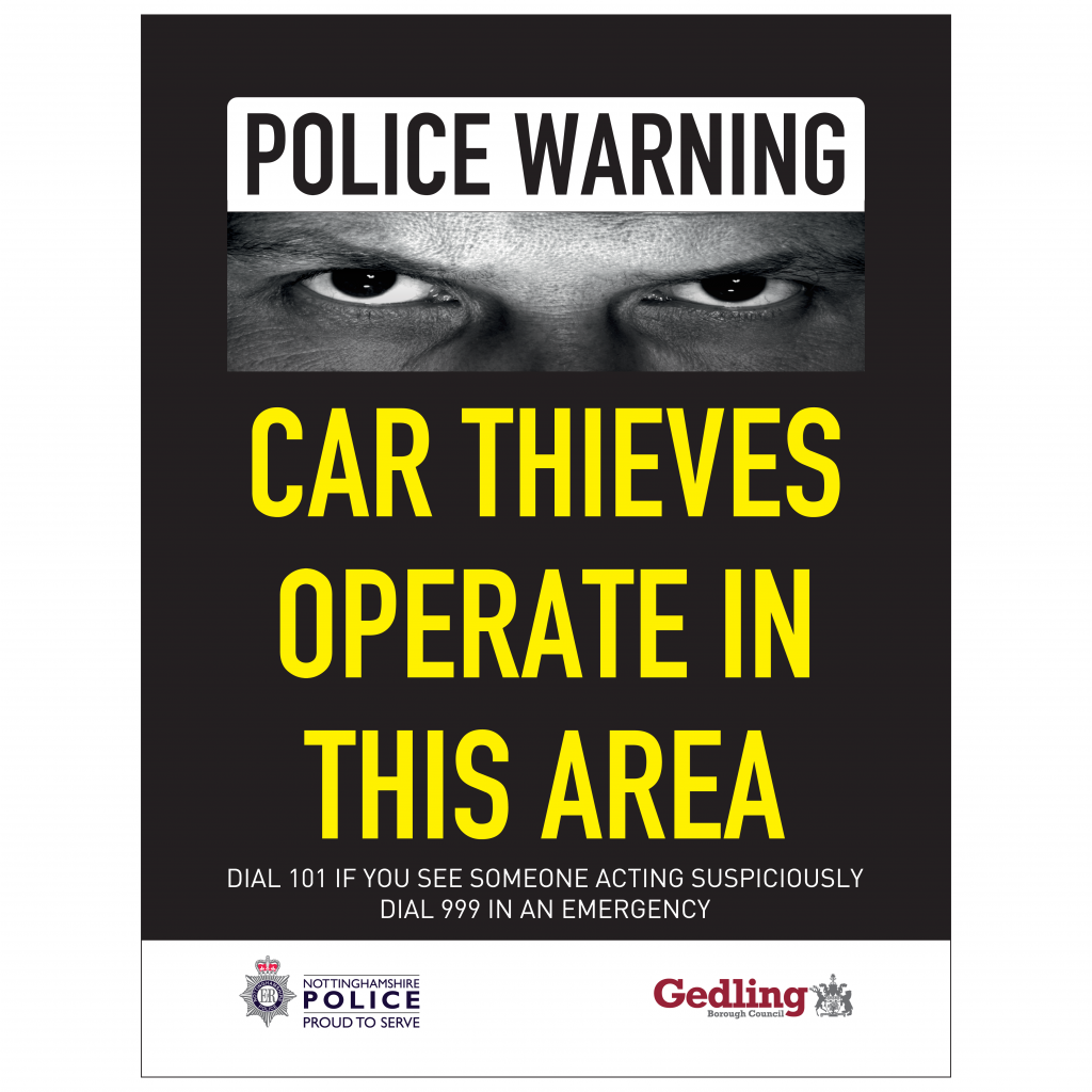 Crime Reduction Signs | Theft Signs | Stickers | Posters | NSP