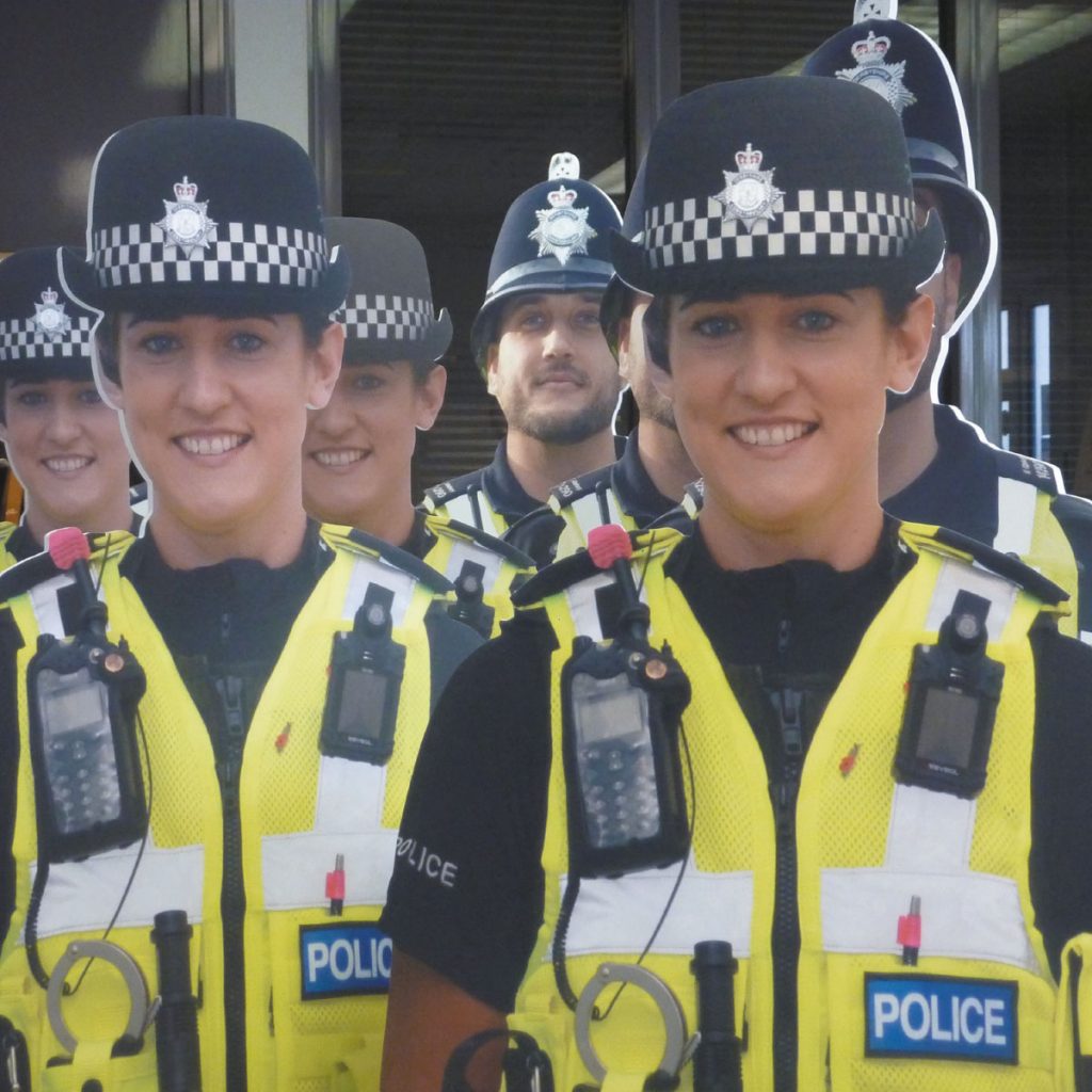 Cardboard Policemen Signs - Cut-out Cops Signs - Fast Delivery